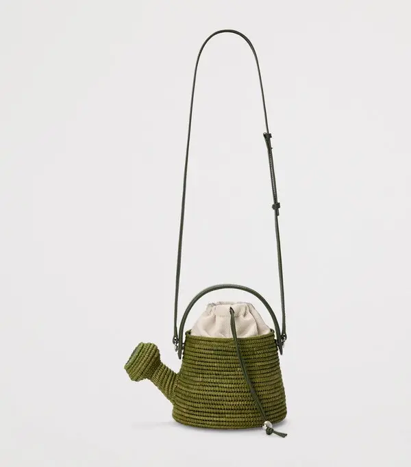Loewe X Paula's Ibiza Raffia Watering Can Shoulder Bag