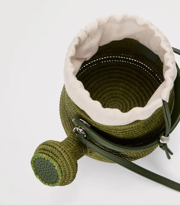 Loewe X Paula's Ibiza Raffia Watering Can Shoulder Bag