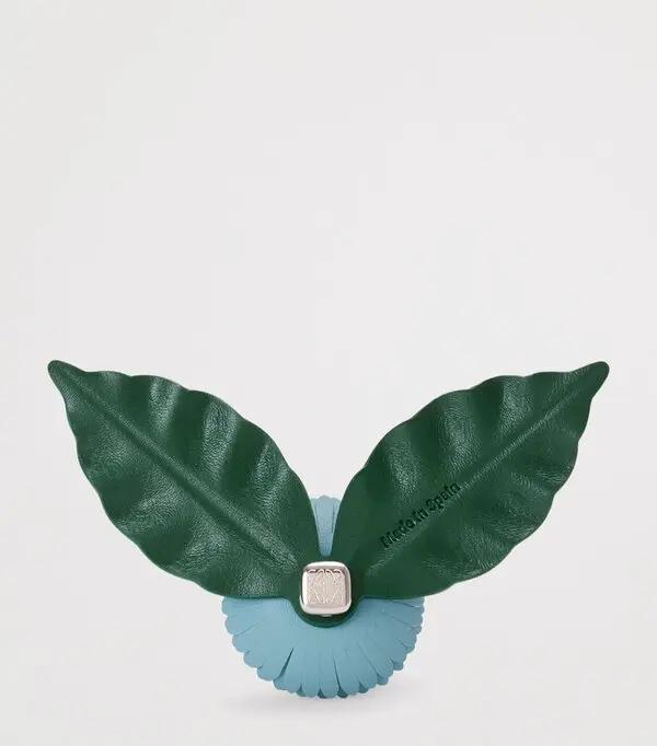 Loewe X Paula’s Ibiza Leather Flower Pin - Blue
