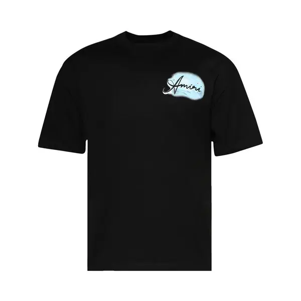 Amiri Airbrush Oversized Tee - Black