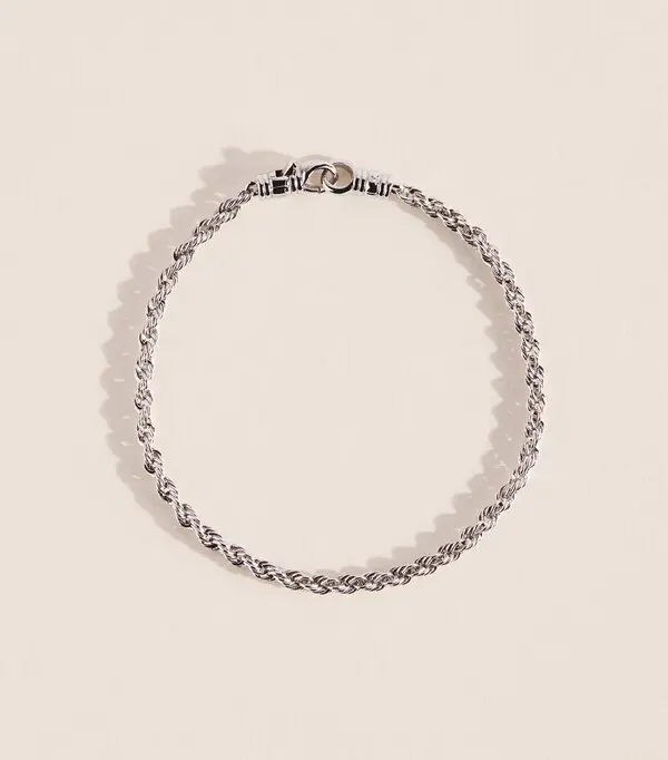Tom Wood Sterling Rope Bracelet - Silver