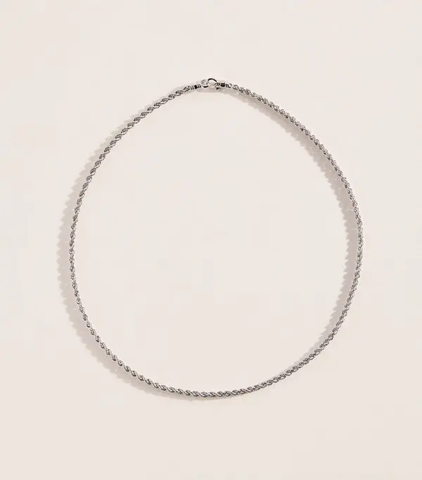 Tom Wood Sterling Rope Chain Necklace - Silver