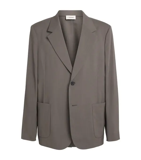FRAME Virgin Wool Unstructured Blazer