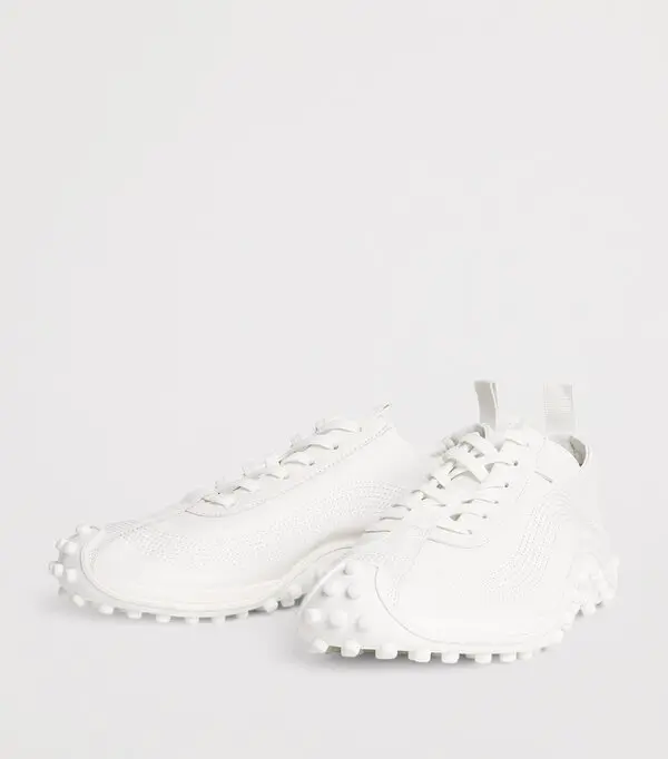 AMI Paris Leather Mirage Sneakers - White