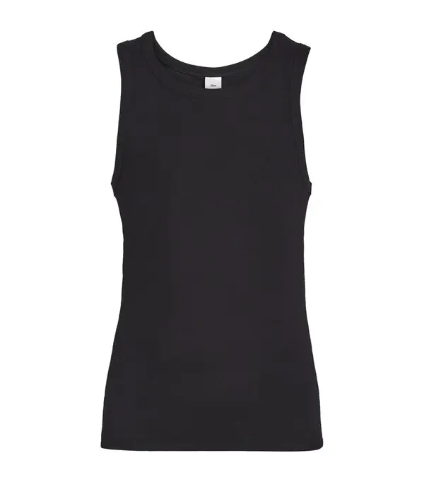 WON HUNDRED Stretch-cotton Simo Tank Top - Black