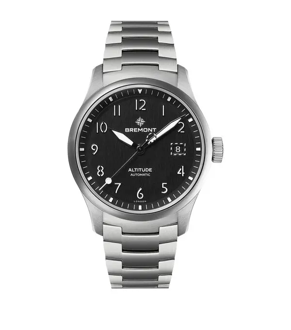 BREMONT Stainless Steel Altitude Date Watch - Black