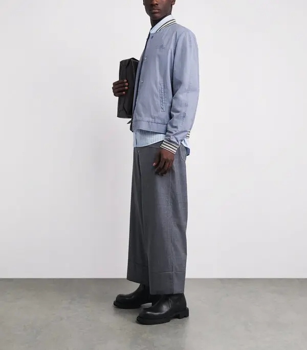 MAISON MARGIELA Cotton Numeric Print Bomber Jacket