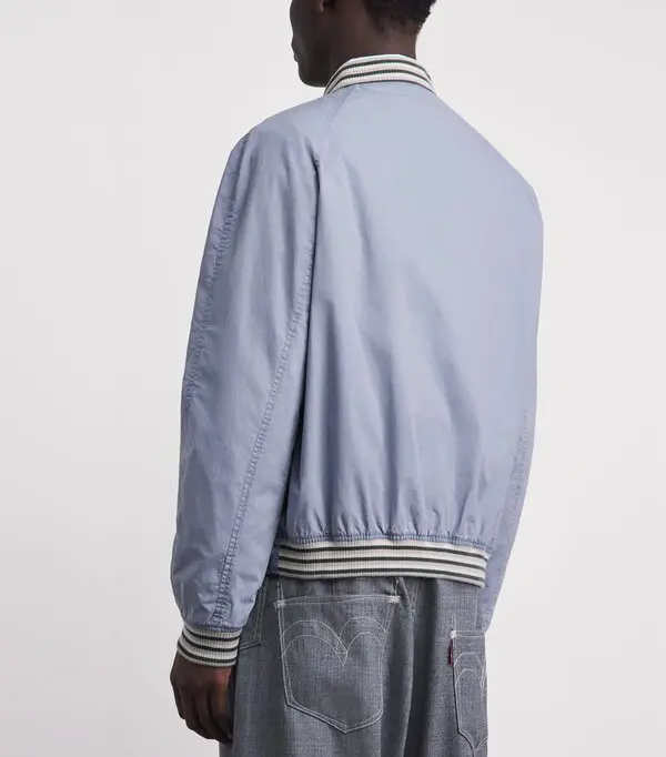 MAISON MARGIELA Cotton Numeric Print Bomber Jacket