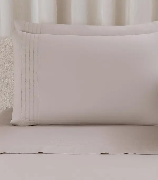 Frette Cotton Lush Ajour Oxford Pillowcase Set - Grey