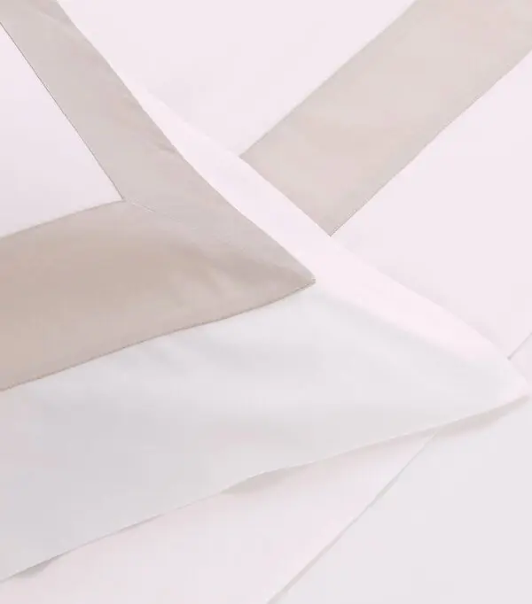 Frette Cotton Breeze Border Oxford Pillowcase - Grey