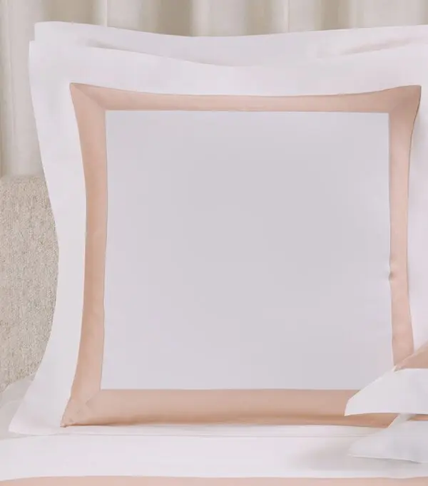 Frette Cotton Breeze Border Square Pillowcase