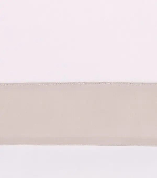 Frette Cotton Breeze Border King Flat Sheet Set - Grey