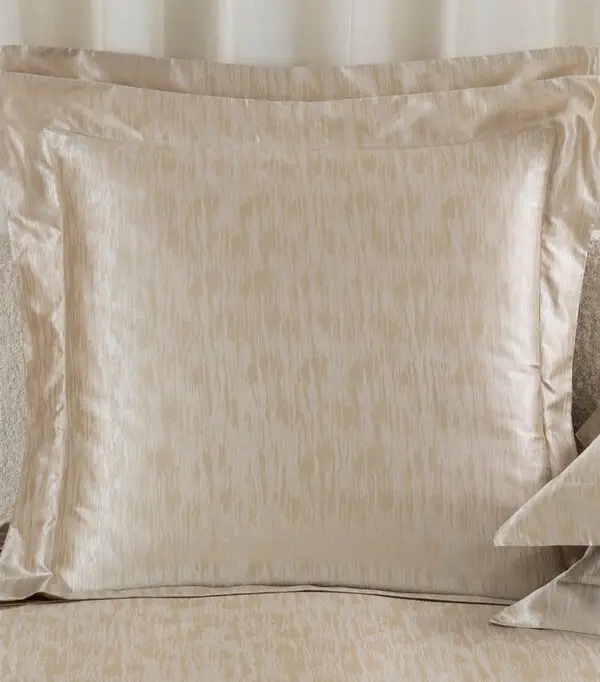 Frette Silk Luxury Sway Square Pillowcase - Beige