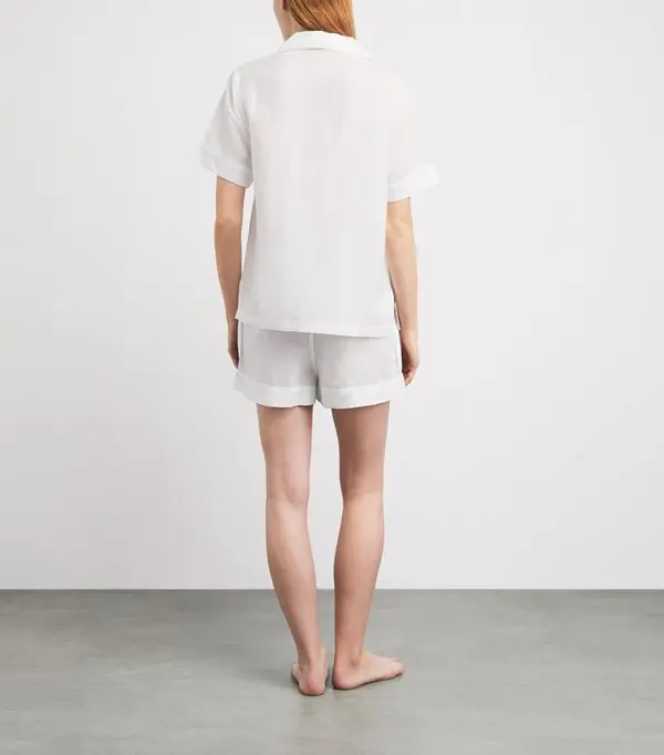 Polo Ralph Lauren Linen-cotton Short Pyjama Set - White