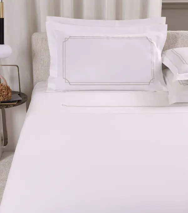 Frette Cotton Layering Embroidery King Sheet Set