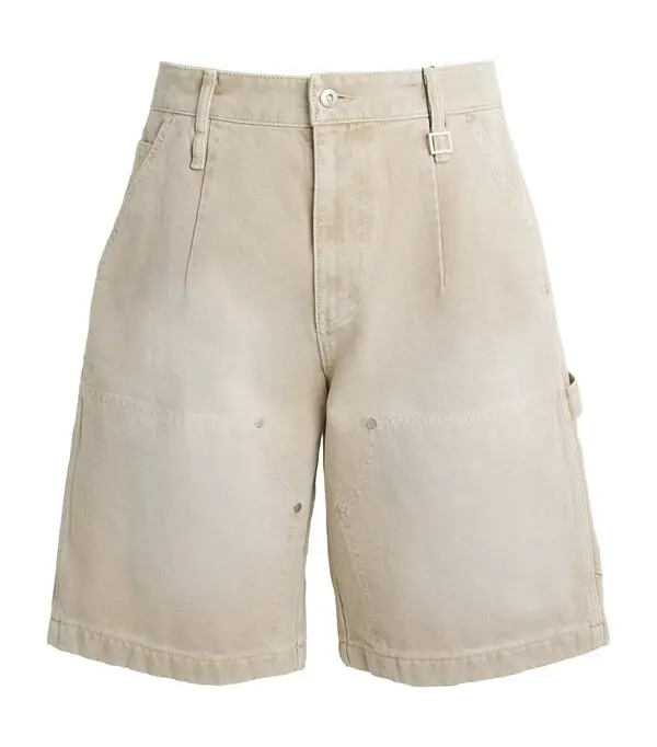 WOOYOUNGMI Cotton Carpenter Shorts - Beige