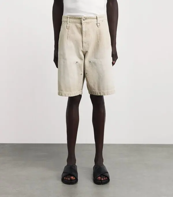 WOOYOUNGMI Cotton Carpenter Shorts - Beige