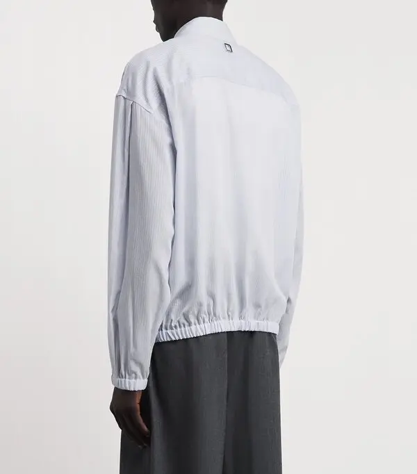 WOOYOUNGMI Stripe Zip-up Shirt