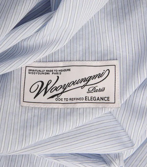 WOOYOUNGMI Stripe Zip-up Shirt