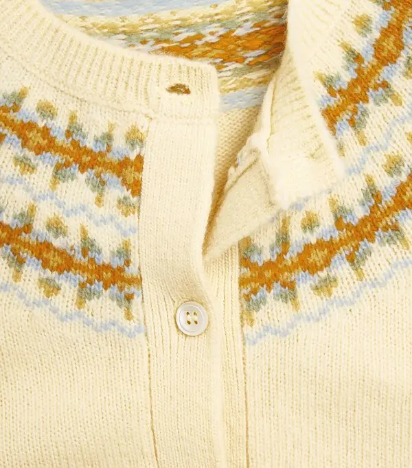 DÔEN Wool-blend Olympe Cardigan - Yellow