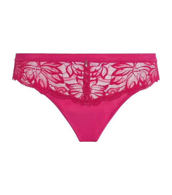 Wacoal Lace-trim Abéllia Tanga - Pink
