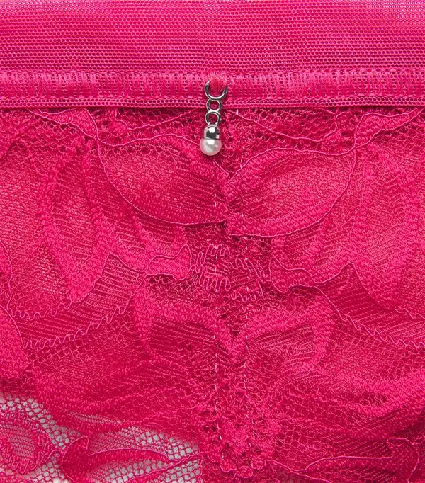 Wacoal Lace-trim Abéllia Tanga - Pink