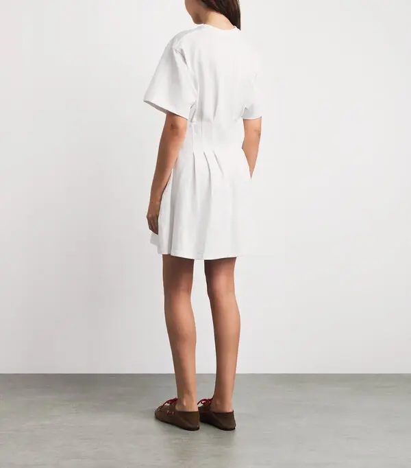 ralph lauren cotton short sleeve dress Polo Ralph Lauren Cotton Shaped Mini Dress