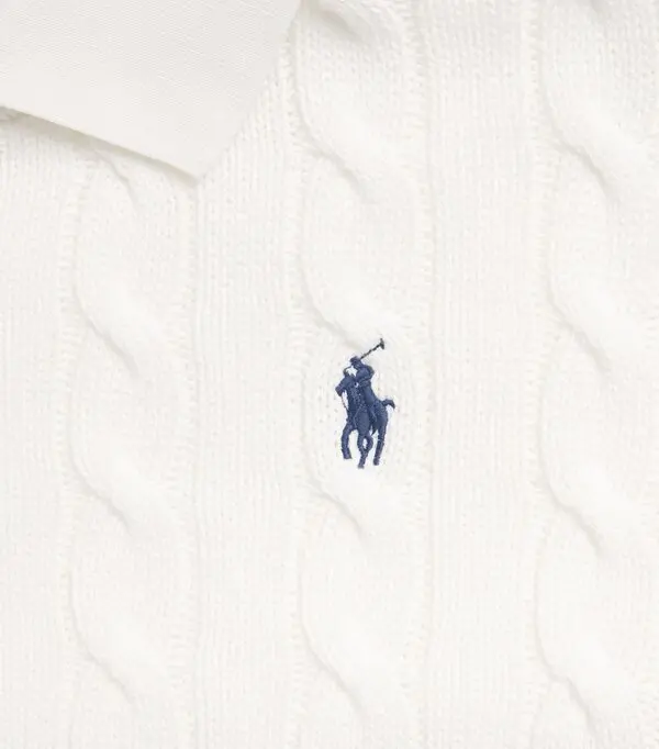 Polo Ralph Lauren Cotton Cable-knit Polo Collar Sweater