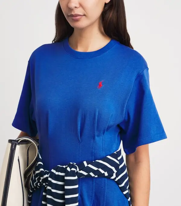 cotton short sleeve dress ralph lauren Short Sleeve Cotton Midi Dress (Women)