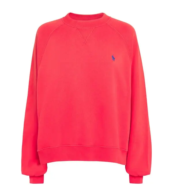 Polo Ralph Lauren Cotton-blend Polo Pony Sweatshirt - Red