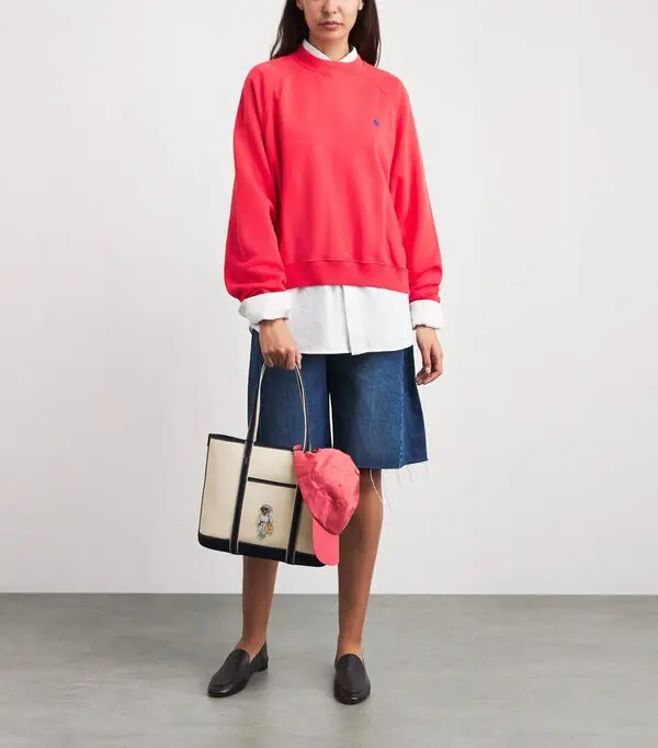 Polo Ralph Lauren Cotton-blend Polo Pony Sweatshirt - Red