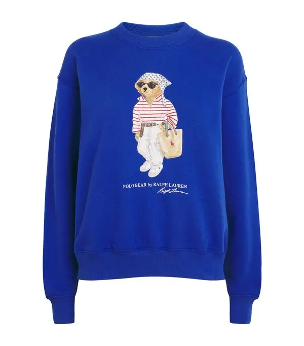 Polo Ralph Lauren Cotton-blend Polo Bear Sweatshirt - Blue