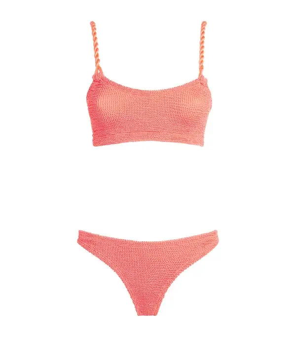 Hunza G Twisted-strap Phoebe Bikini - Orange