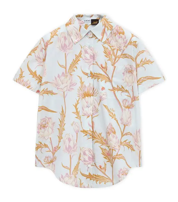 Loewe X Paula's Ibiza Artichoke Short-sleeve Shirt - Blue
