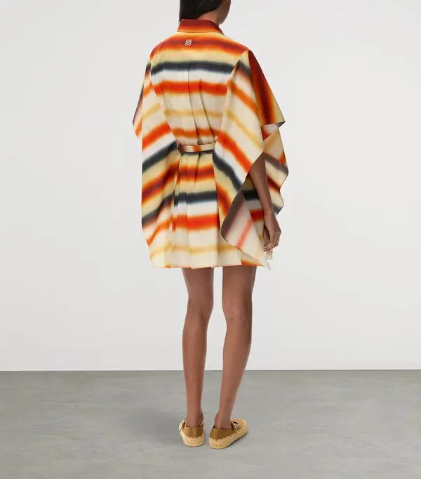 Loewe X Paula's Ibiza Cotton-blend Striped Kaftan