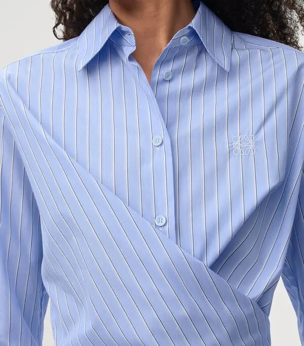 Loewe X Paula's Ibiza Striped Shirt - Blue