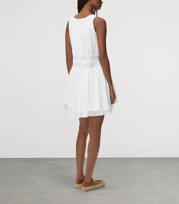 Loewe Cotton Poplin Mini Dress - Beige