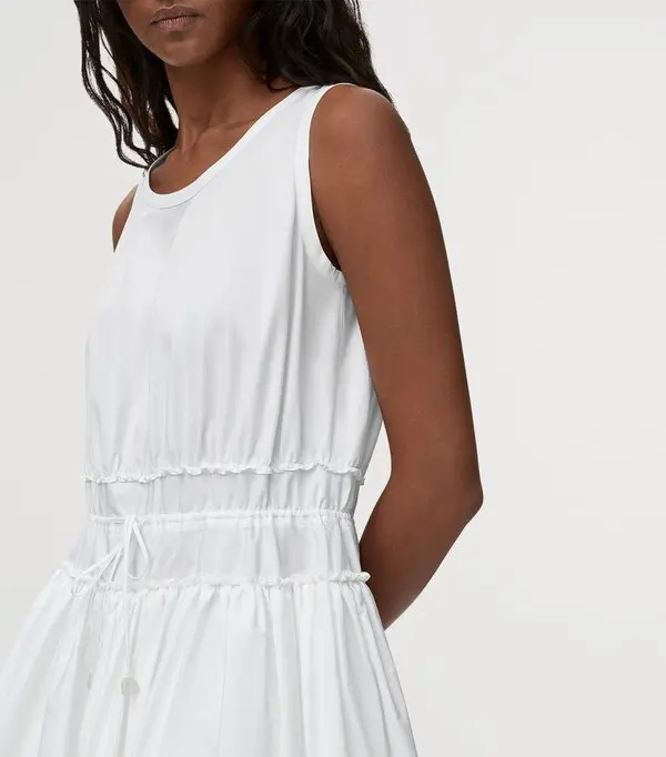 Loewe Cotton Poplin Mini Dress - Beige
