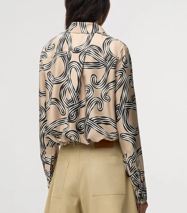 Loewe X Paula’s Ibiza Silk Twill Blouse - Pink