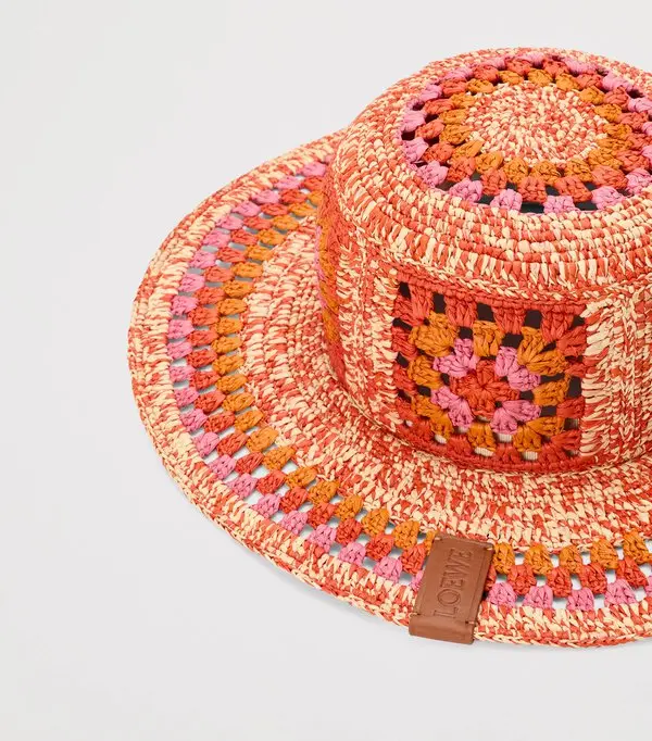 Loewe X Paula's Ibiza Raffia Hat - Orange