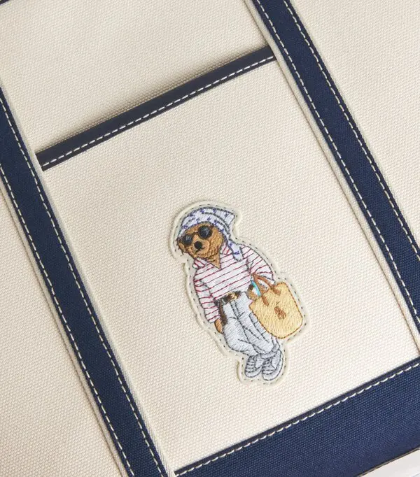 Polo Ralph Lauren Canvas Polo Bear Tote Bag