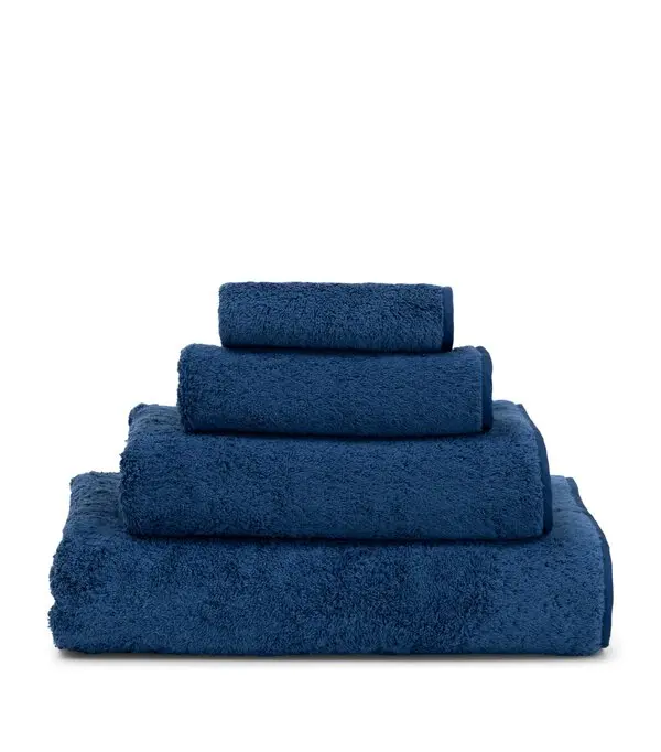 Frette Cotton Unito Bath Sheet - Blue