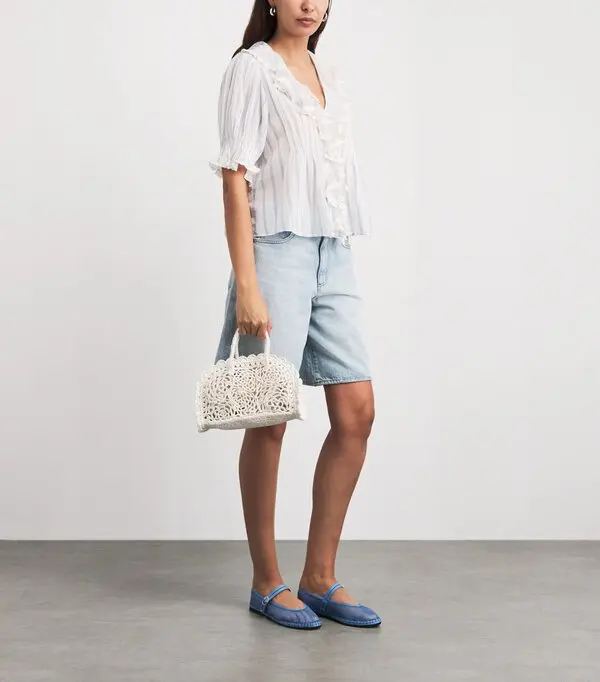 DÔEN Organic Cotton Henri Blouse - White