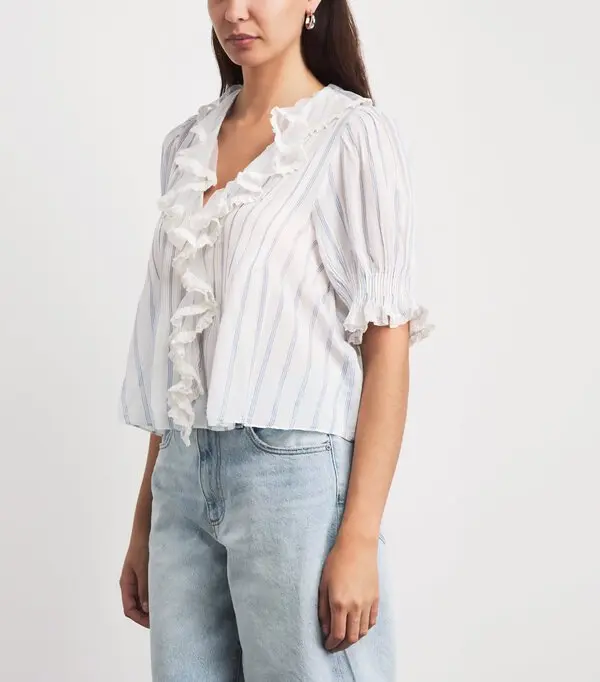 DÔEN Organic Cotton Henri Blouse - White