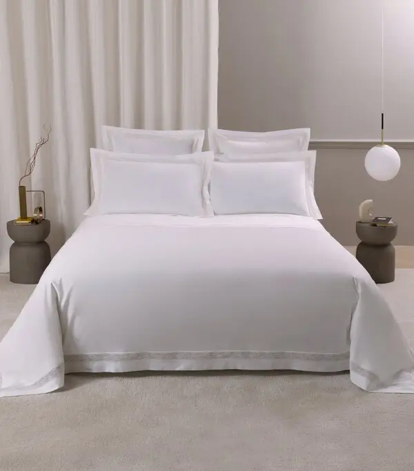 Frette Cotton Balance Lace Square Pillowcase