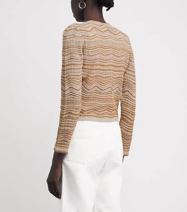 Sandro Knitted Stripe Cardigan