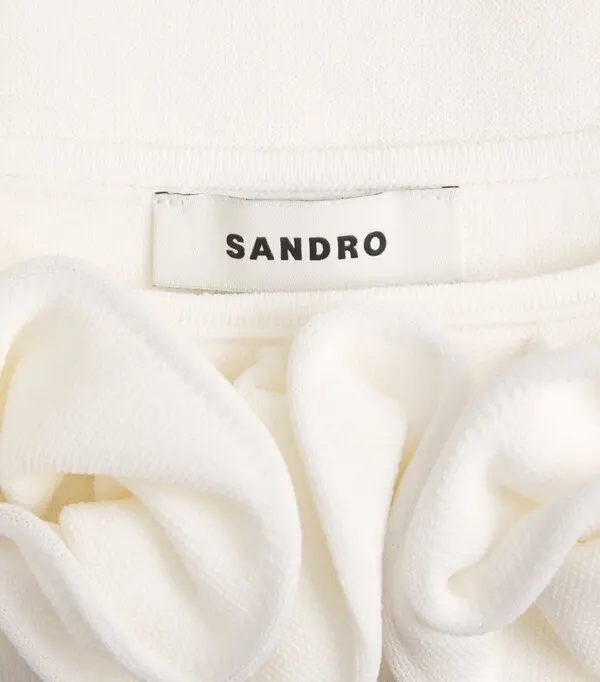 Sandro Knitted Floral Tank Top