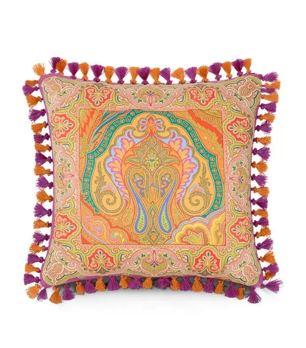 Etro Tassel-trim Hoa Cushion - Pink