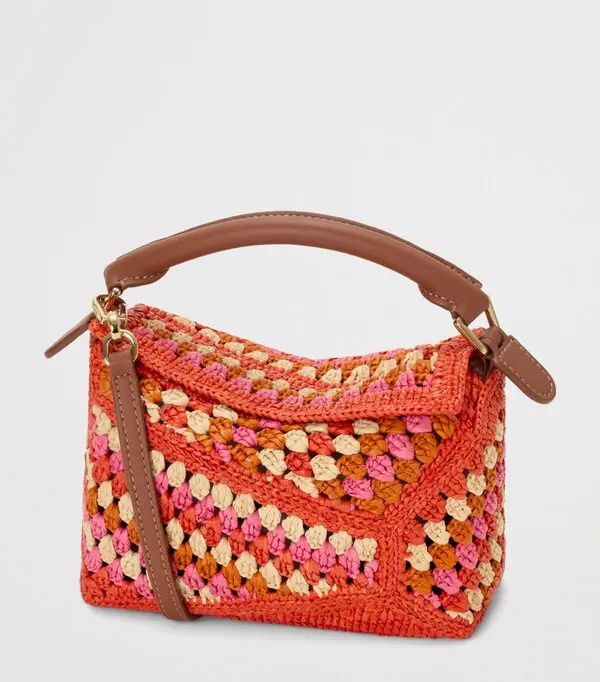 Loewe X Paula's Ibiza Mini Crochet Puzzle Edge Bag