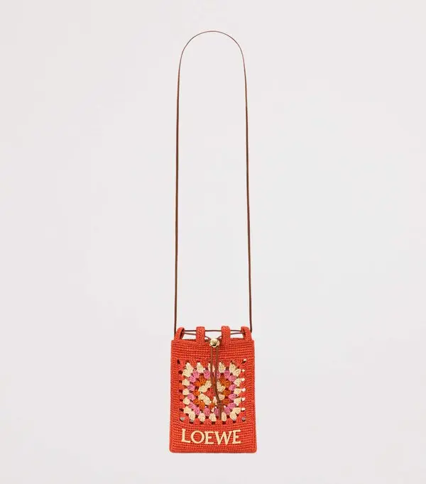 Loewe X Paula's Ibiza Crochet Pocket Patch Shoulder Bag